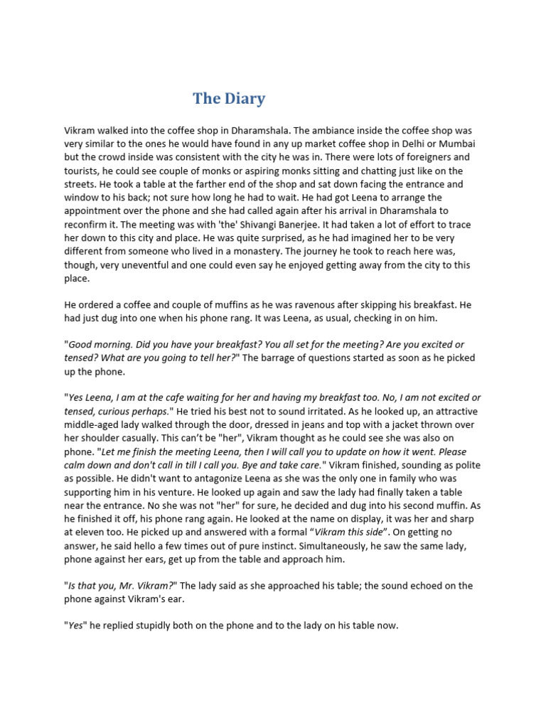 The Diary | PDF