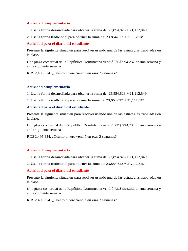 Actividad Complementaria | PDF