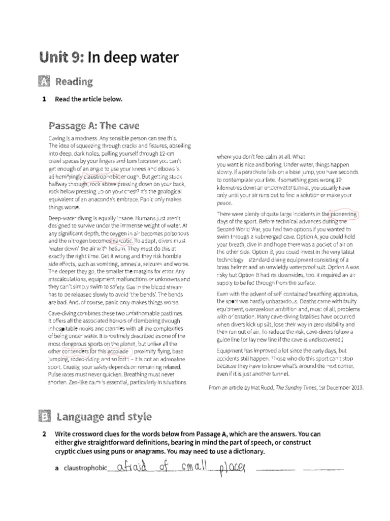 Writer's Effects Exercise | PDF