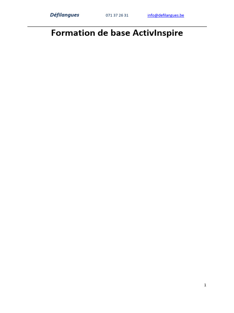 Manuel - Active Inspire | PDF