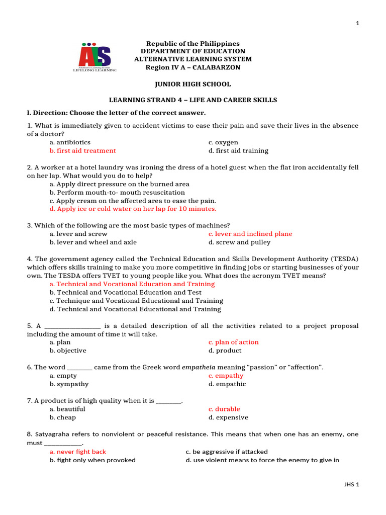 LS-4-LIFE-AND-CAREER-SKILLS | PDF