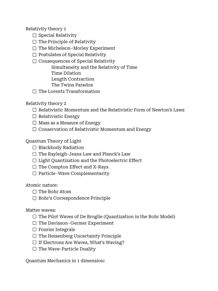 Checklist PHY104 Approved | PDF
