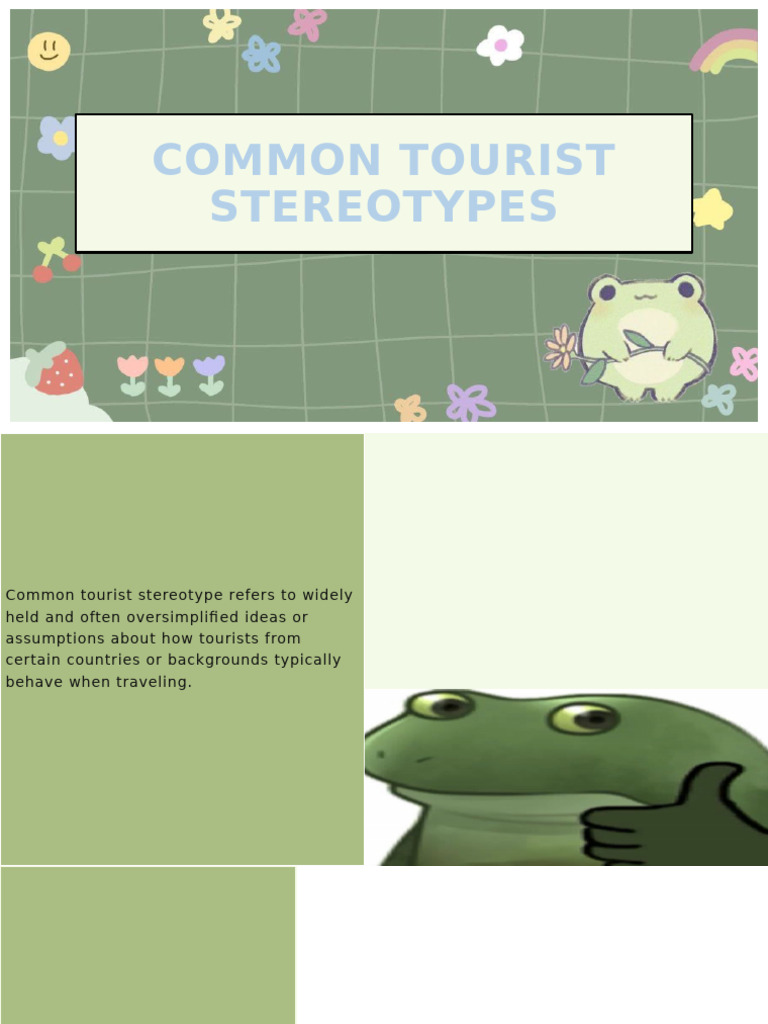 Common Tourist Stereotypes | PDF