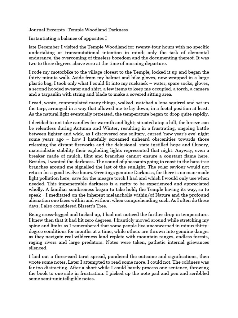 Journal Excerpts I | PDF