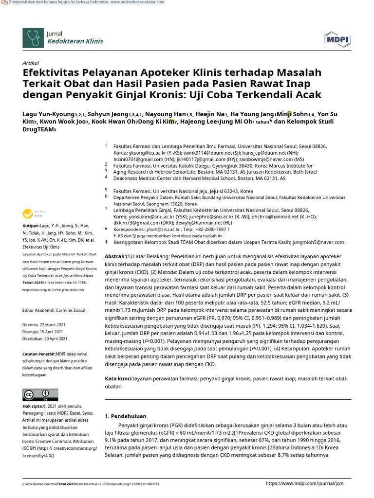 Song YK Et Al., 2021-Translate Indonesia | PDF