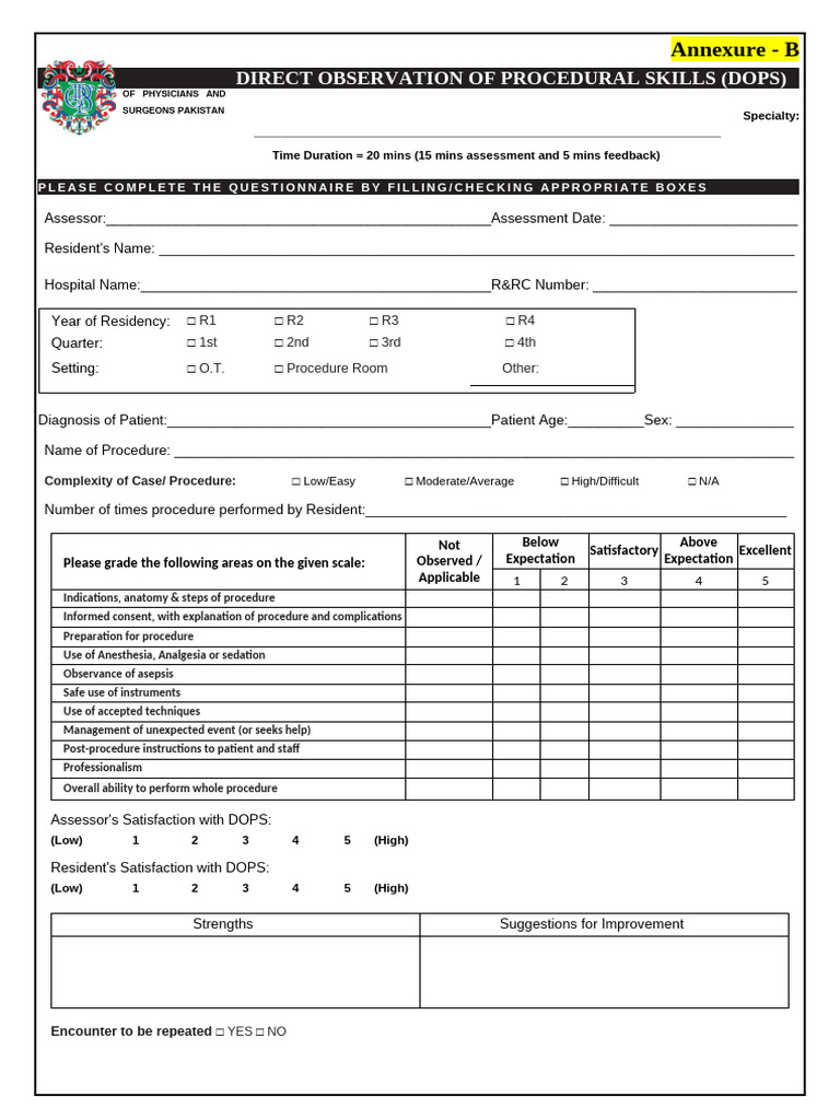 Annexure B - DOPS Form | PDF