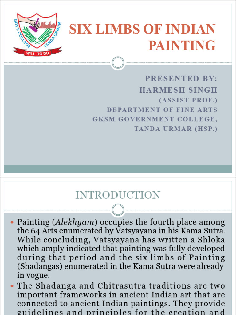 Six Limbs of Indian Painting | PDF