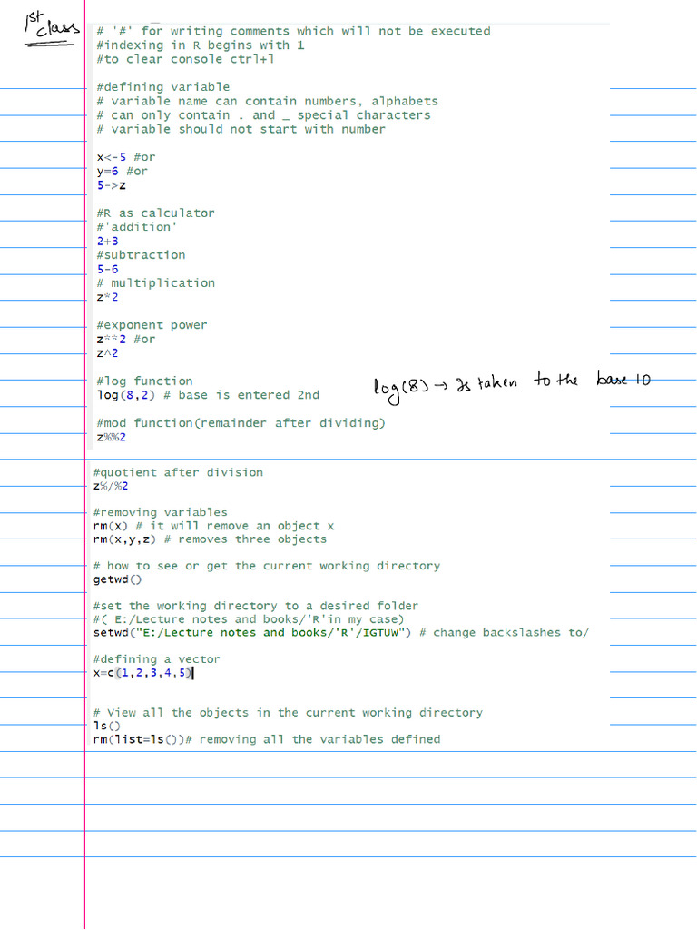 R Class 2 | PDF