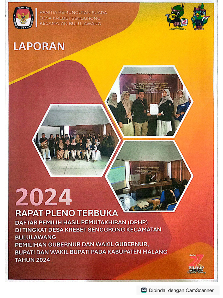 LPJ Rapat Pleno Terbuka DPHP Krebet Senggrong | PDF