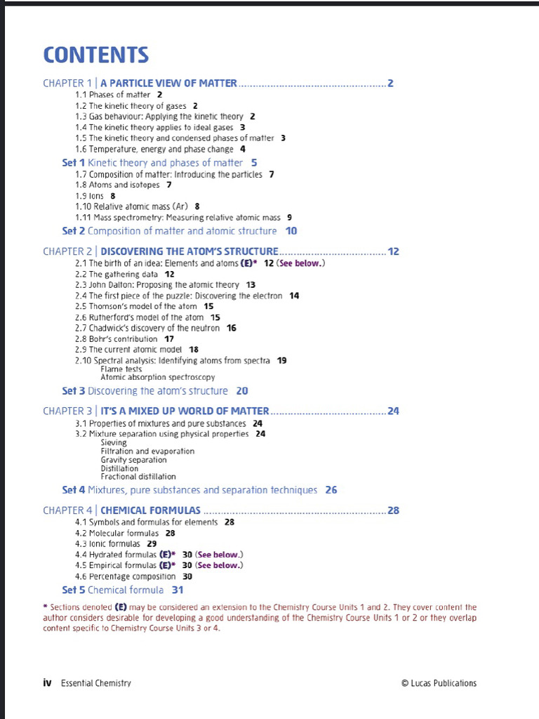 Essential Chemistry Y11 | PDF