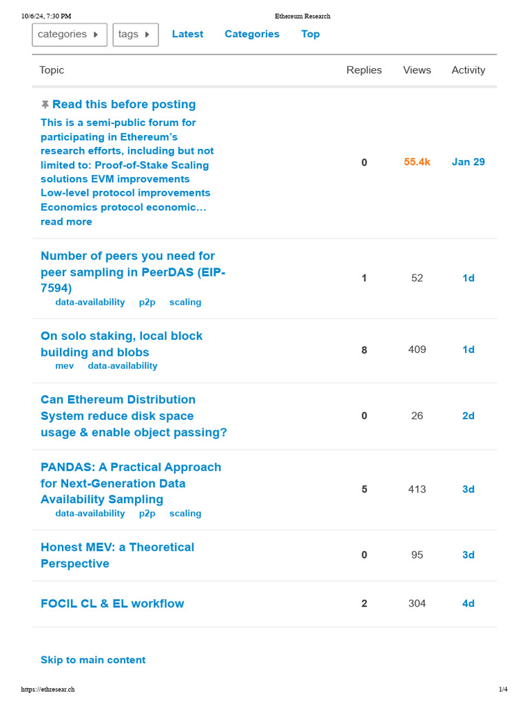 Ethereum Research | PDF