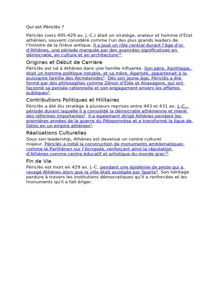 Périclès | PDF