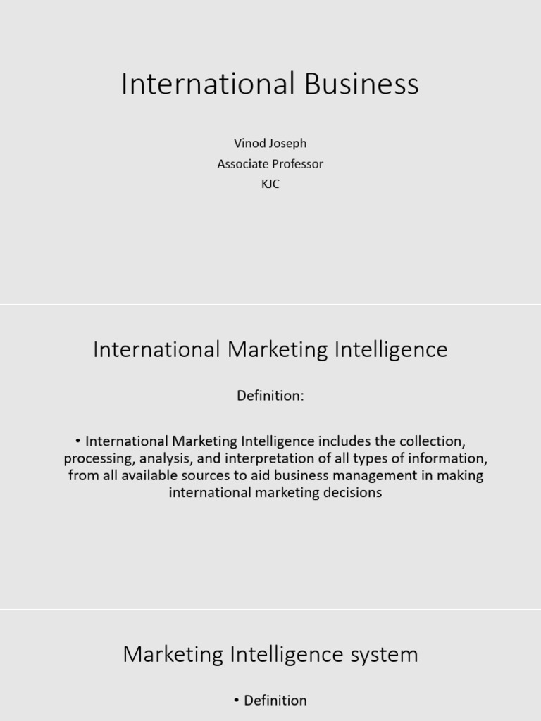 unit--- 4- International Business | PDF