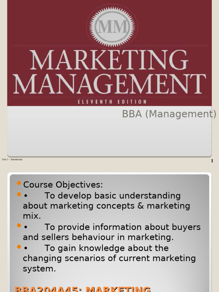 MSM - Unit 1 Somu Sundram | PDF