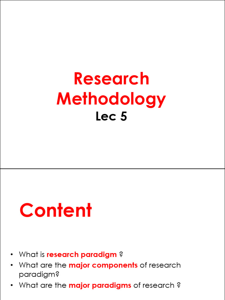 5 Paradigms | PDF