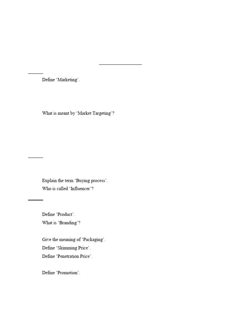 MSM (All Units) - Question Bank | PDF