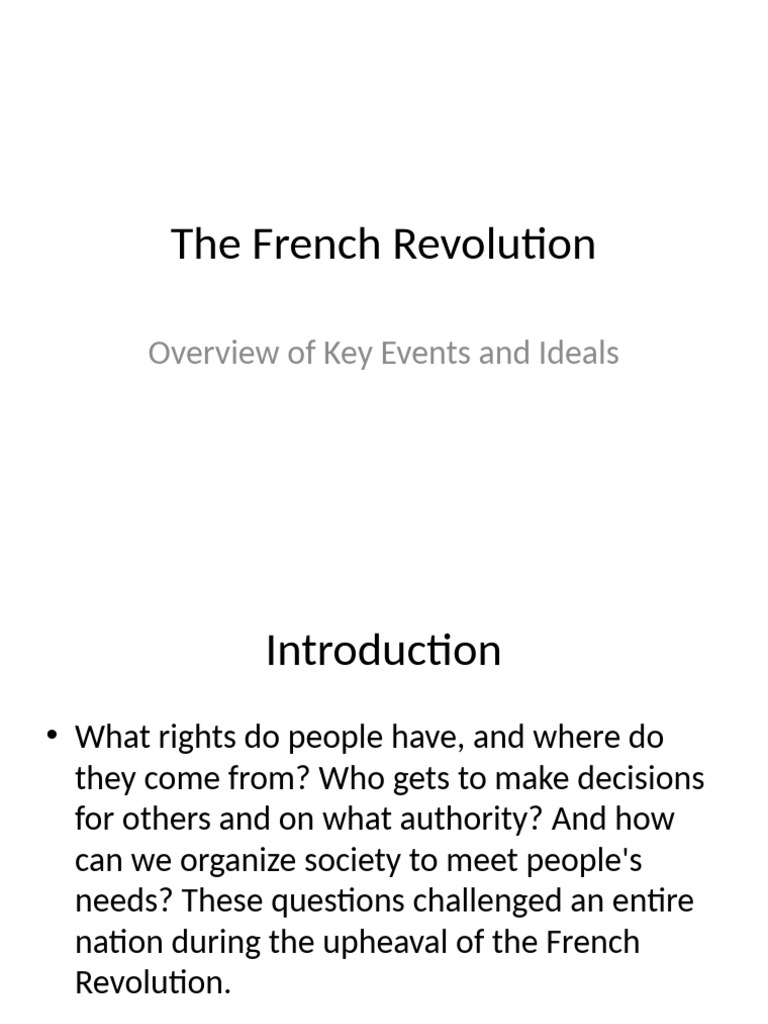 French Revolution Presentation Full | PDF French Revolution Presentation Full | PDF