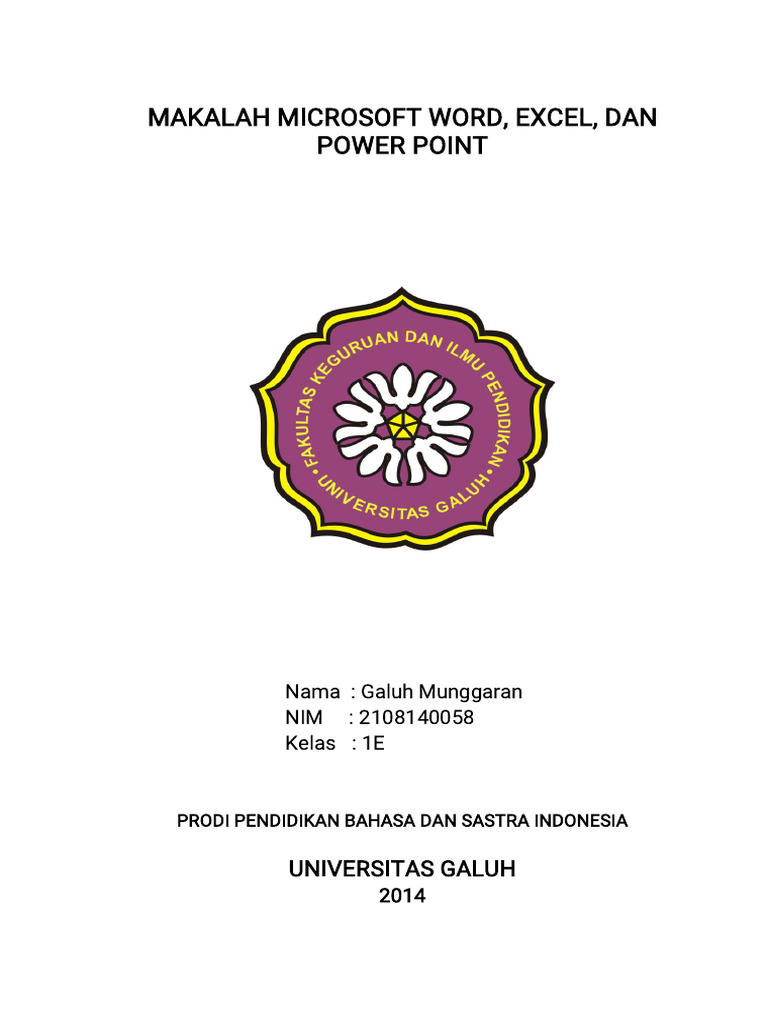 Makalah Microsoft Word, Excel, Dan Powerpoint | PDF