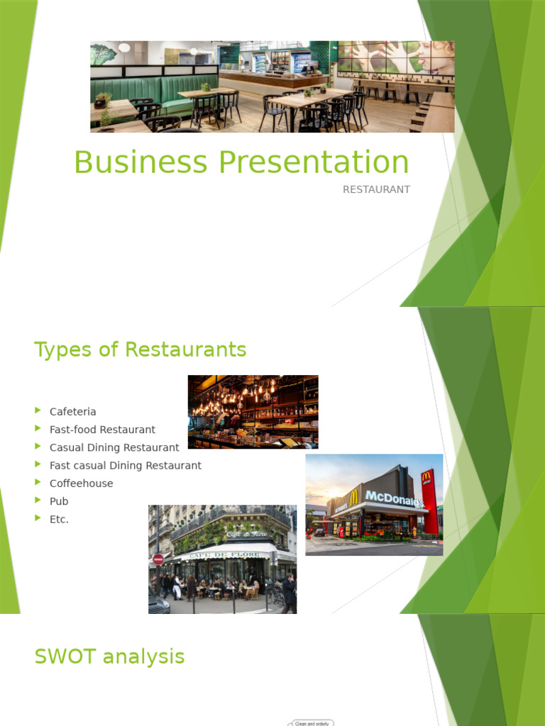 Restaurant Presentation | PDF | Career & Growth | Business