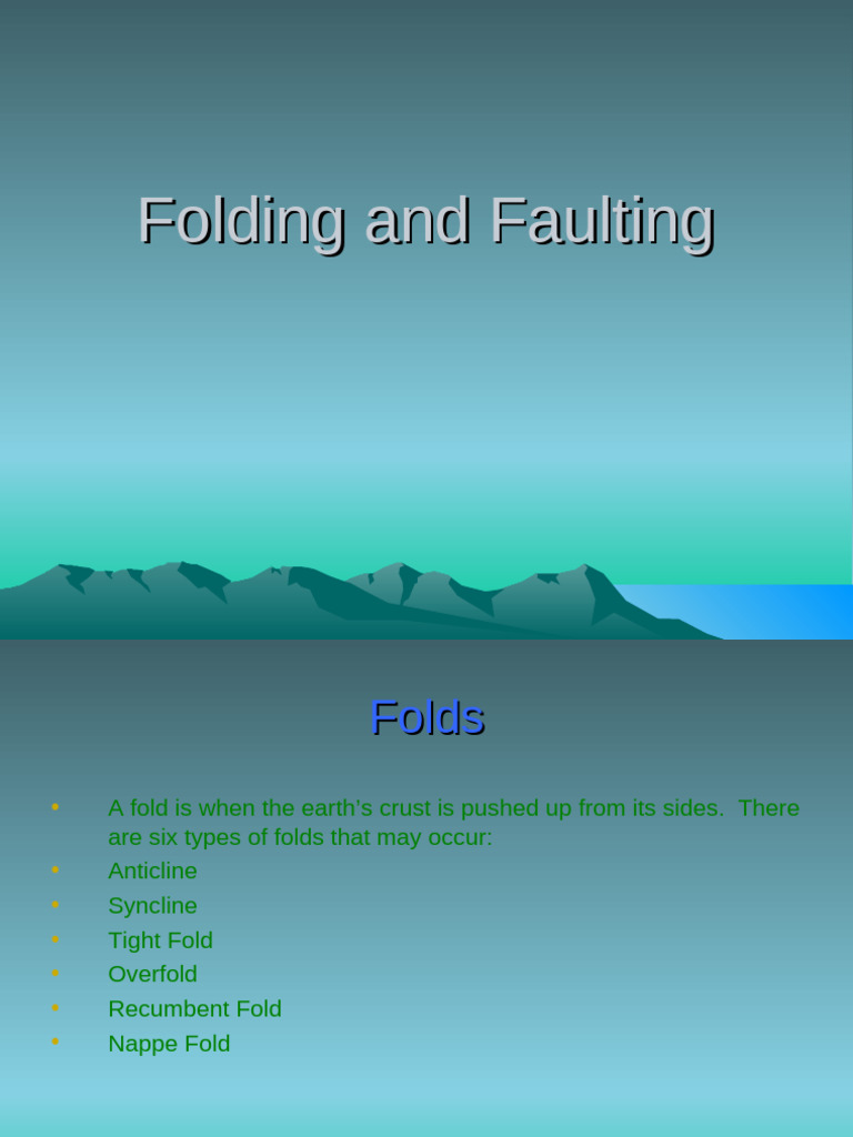 12th Folds and Faults | PDF