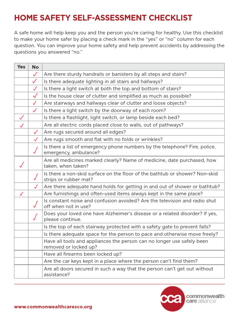 Home Safety Checklist 1 | PDF