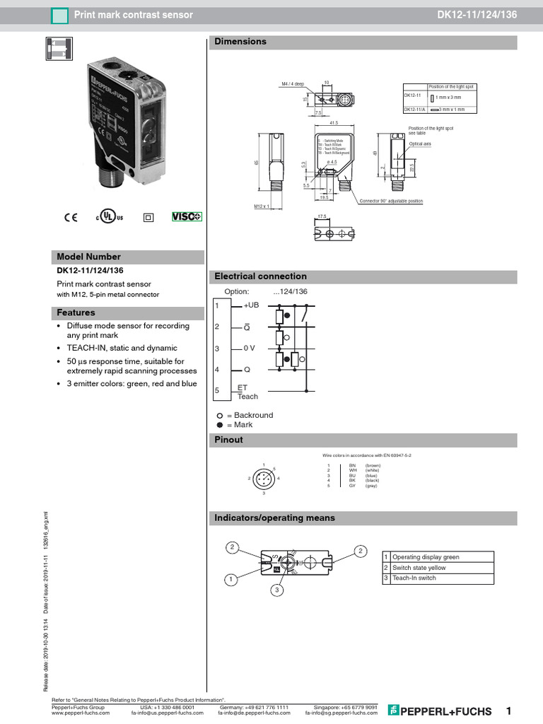 DK12-11/124/136 Sensor Overview | PDF | Light Emitting Diode | Bipolar ...