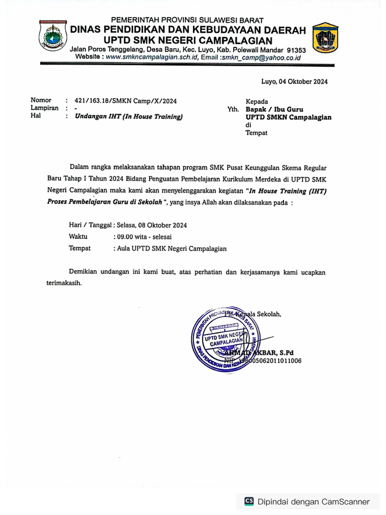 Undangan IHT | PDF
