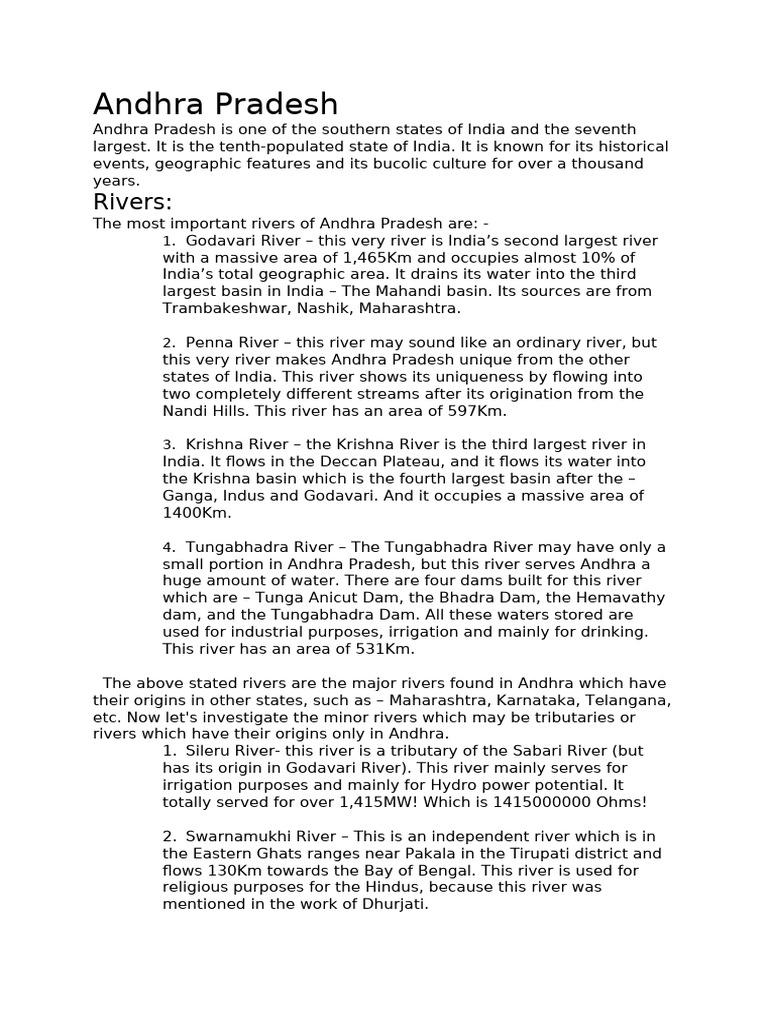 Andhra Pradesh | PDF