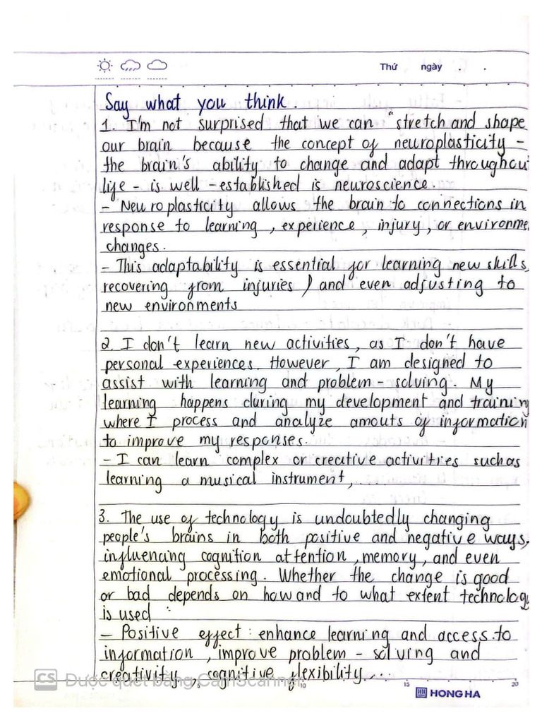 Say What You Think | PDF