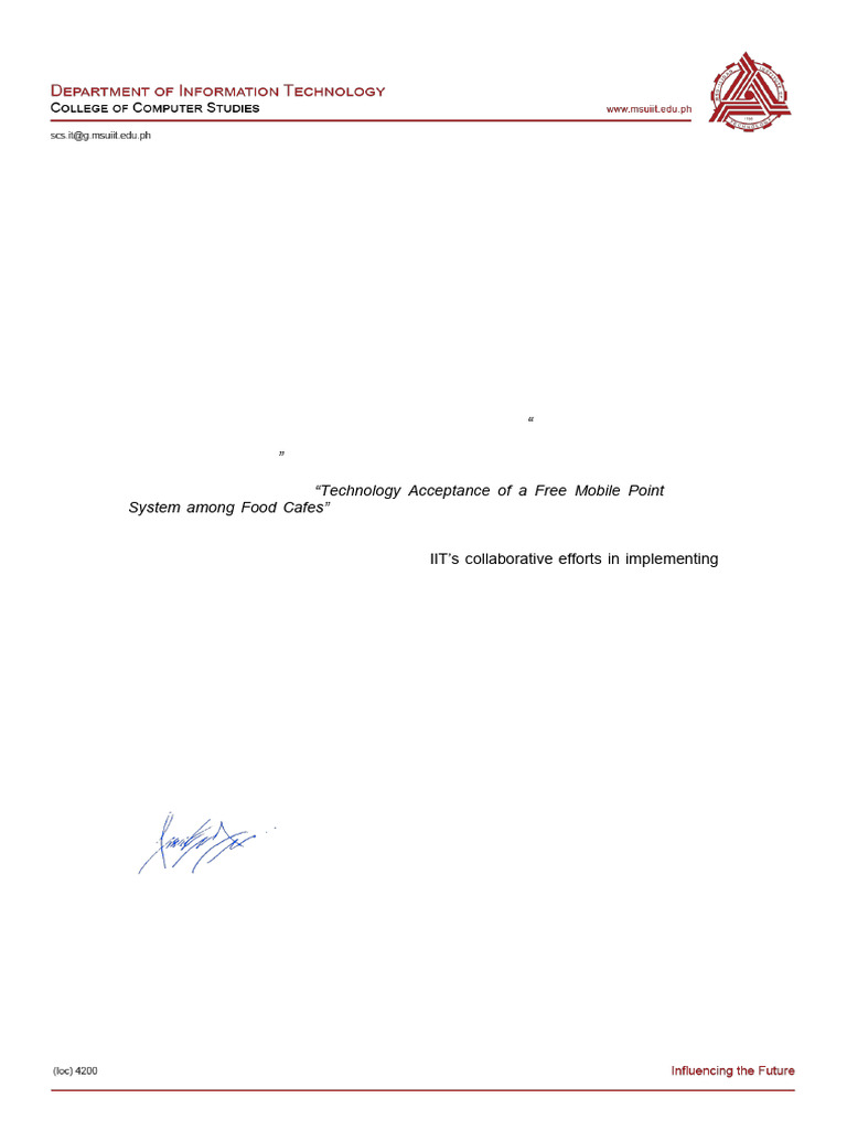 Letter For Dti2 | PDF