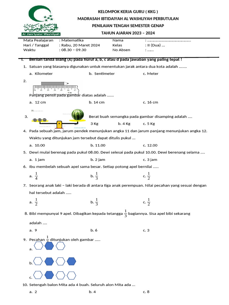 MTK PTS Ii 23-24 | PDF