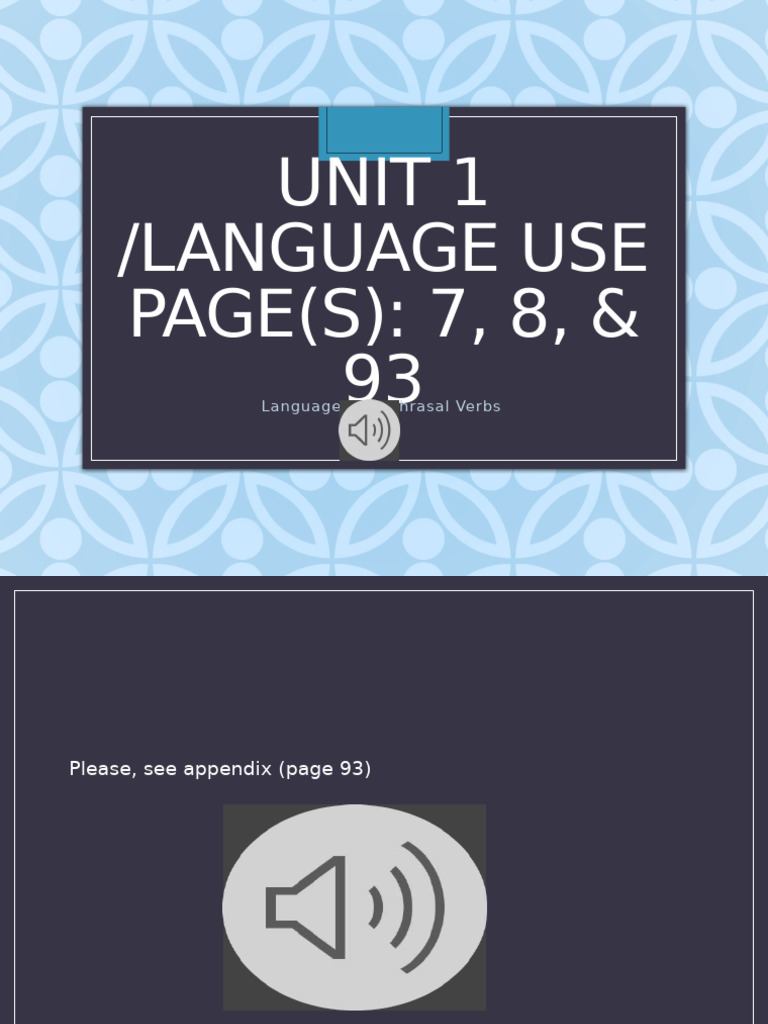 Unit 1 Language Use Phrasal Verbs Updated | PDF | Home & Garden