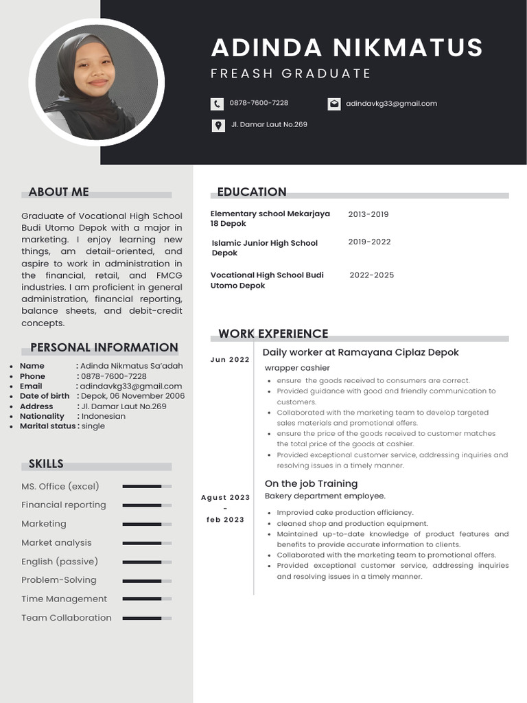 Professional Modern CV Resume | PDF