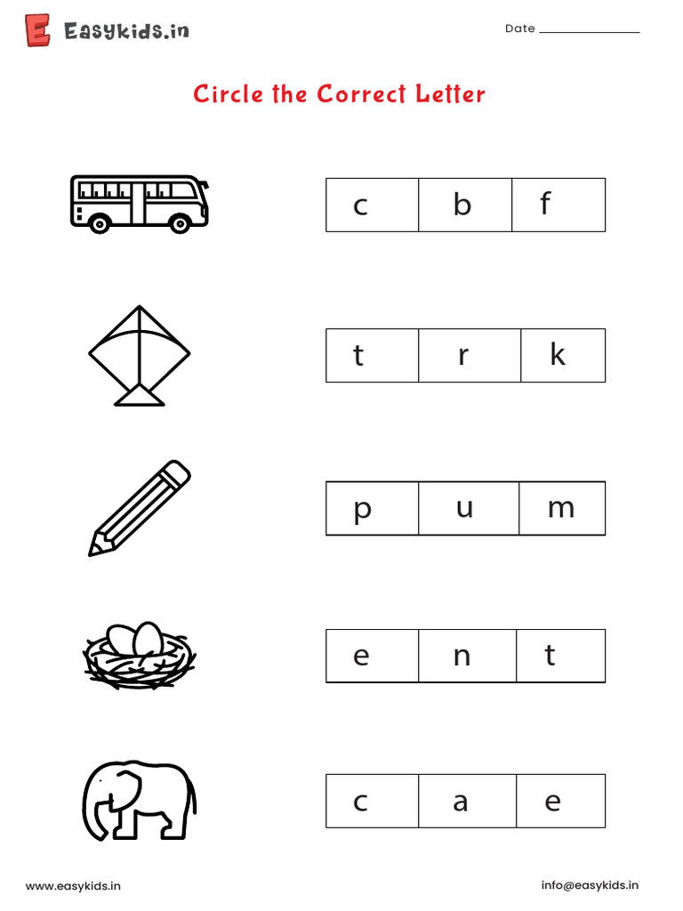 Circle The First Cursive Letter | PDF