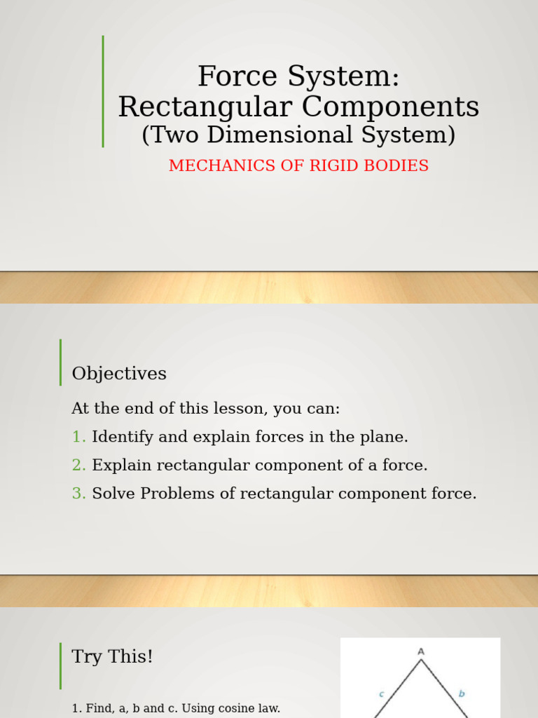 Topic 1 Force System | PDF | Science & Mathematics | History