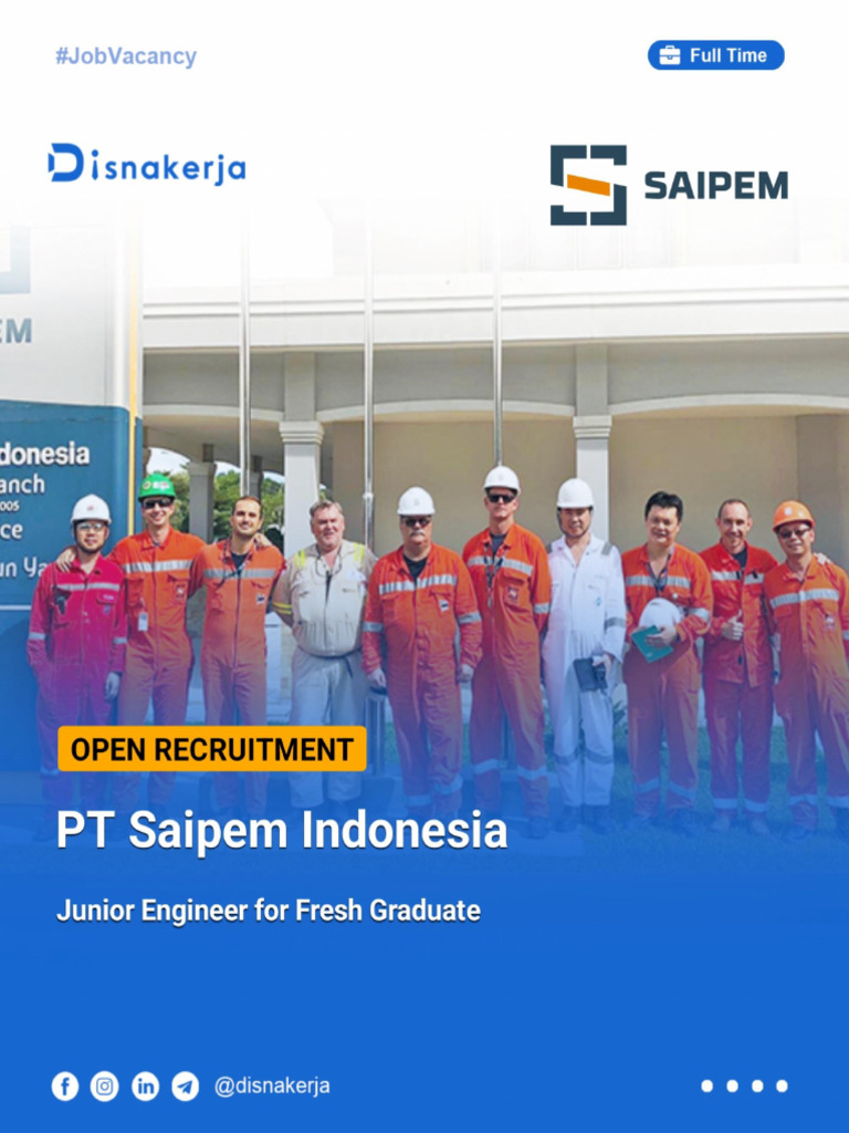 Lowongan Kerja PT Saipem Indonesia-1 | PDF