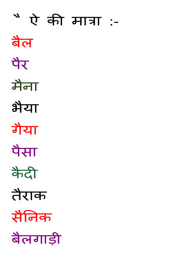 Hindi Matra 5 | PDF