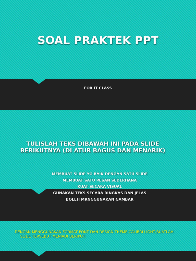 Practice Test PowerPoint | PDF