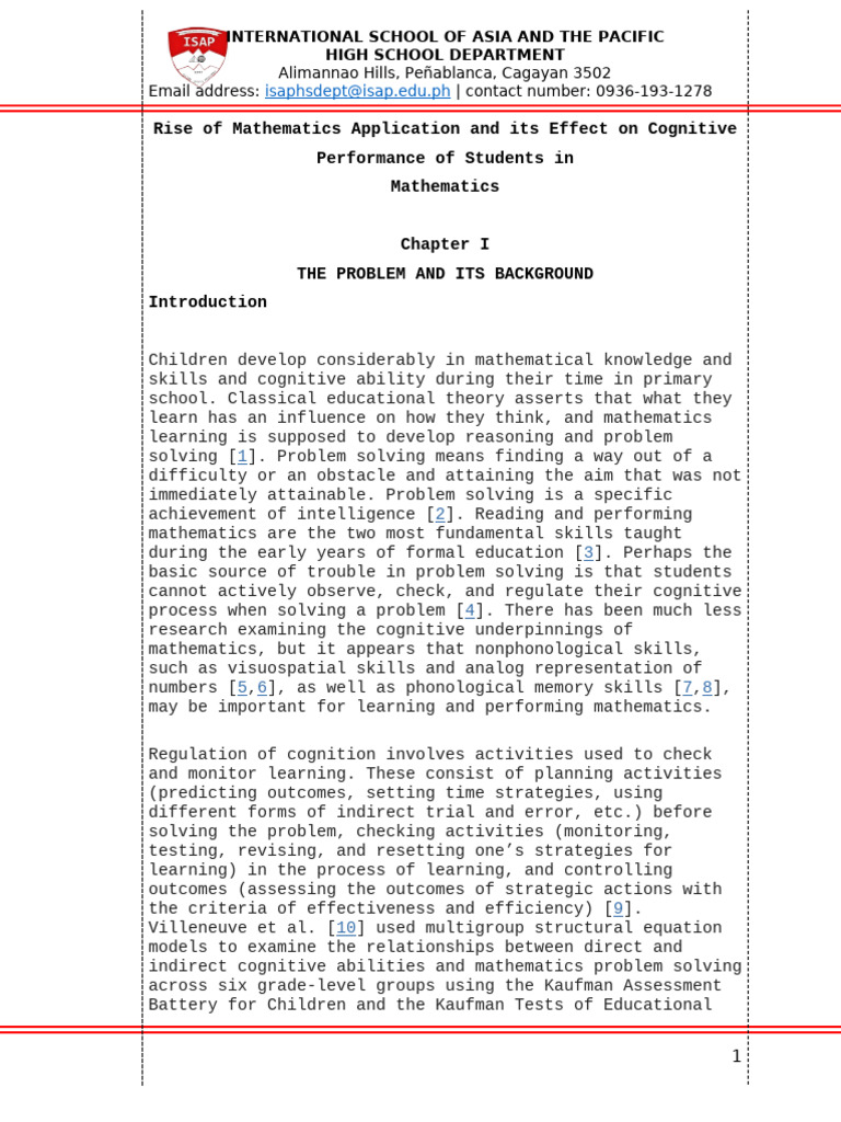 Research Chapters and Body | PDF