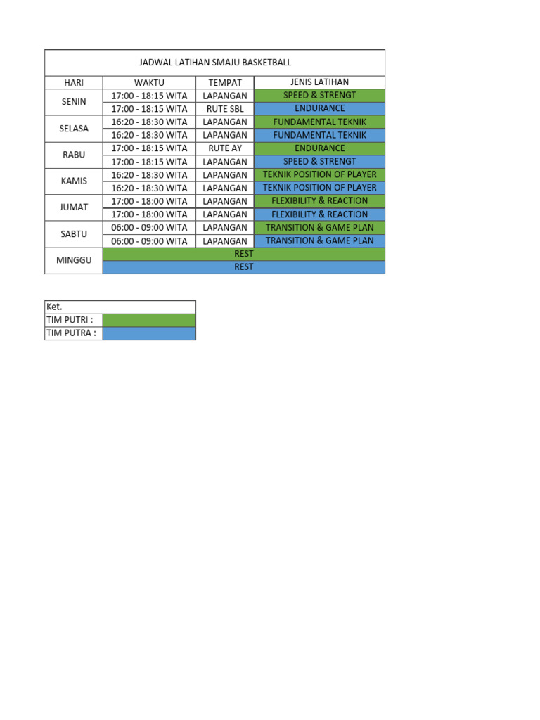 Jadwal Smju BSKT | PDF