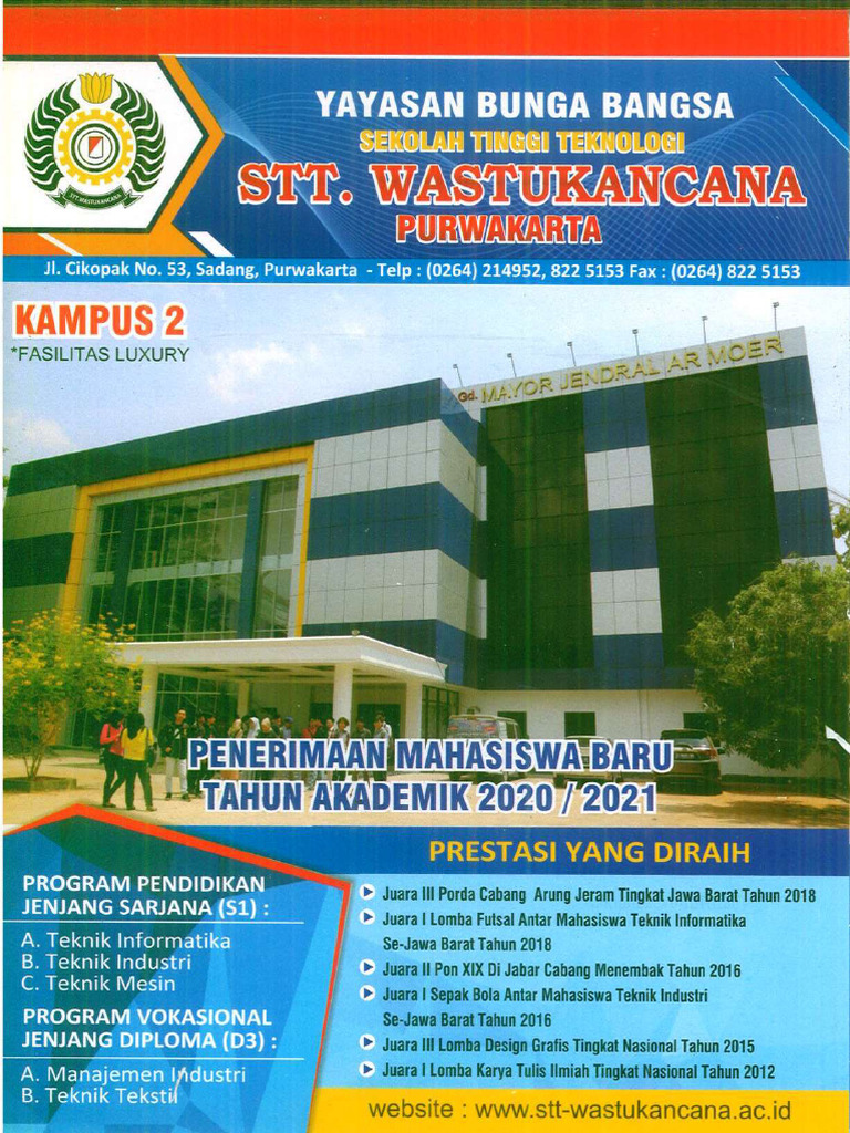 Stt-Wastukancana Ac Id-Brosur2020 | PDF