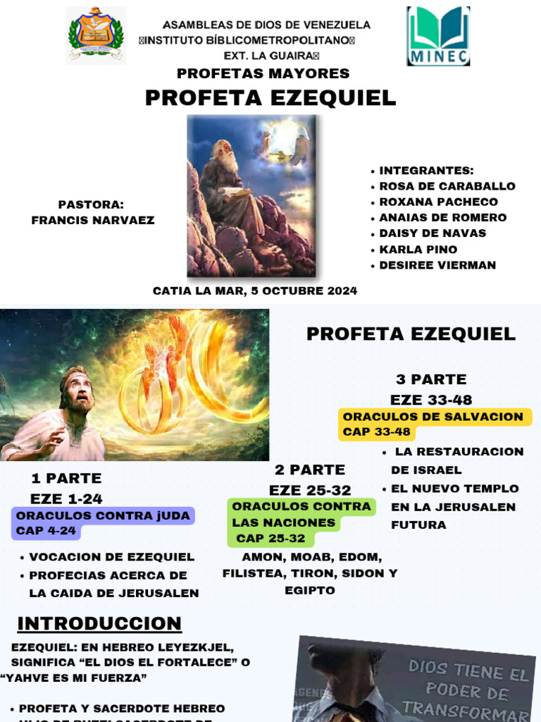 Profeta Ezequiel: Vocación y Profecías | PDF | Ezequiel | Biblia hebrea