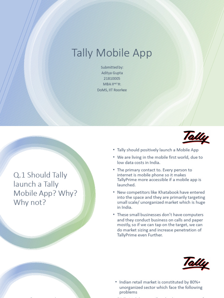 Tally PPT | PDF
