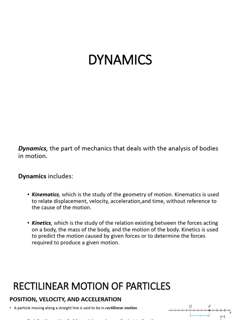 Dynamics 1 | PDF