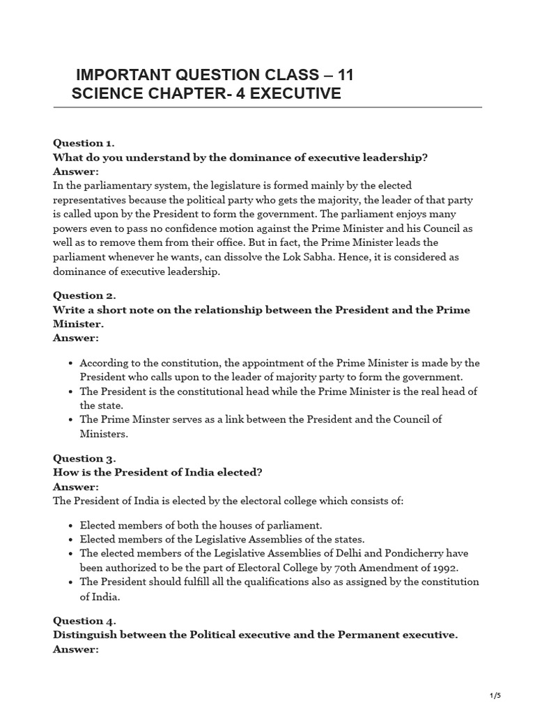 Chapter 4 (Executive) | PDF