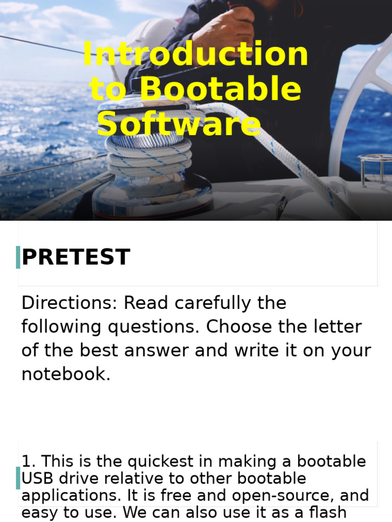 Introduction To Bootable Software | PDF