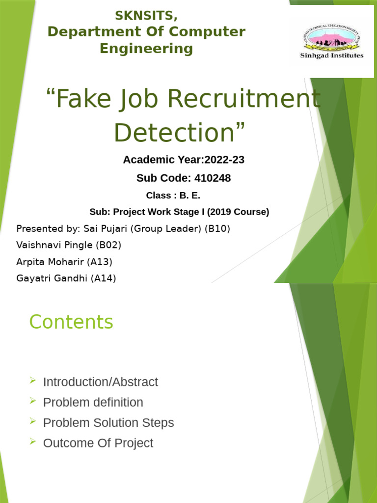 Fake Job Posting | PDF