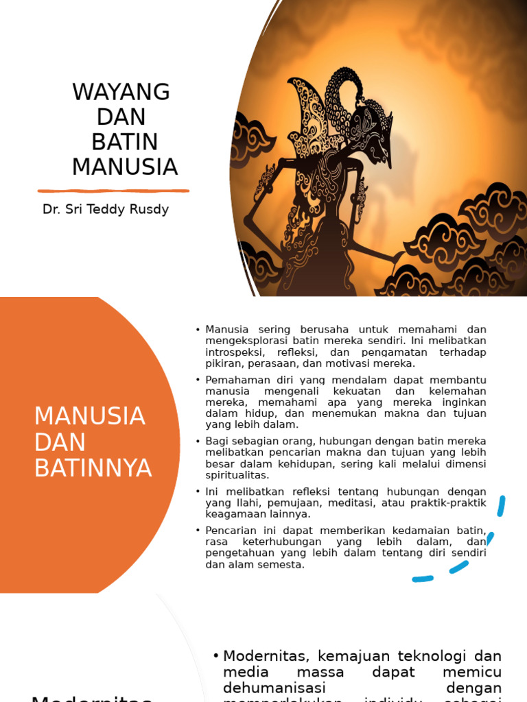 Wayang Dan Batin Manusia | PDF