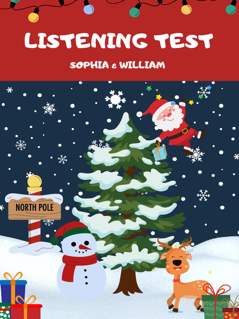 Listening Test - Cover Page | PDF