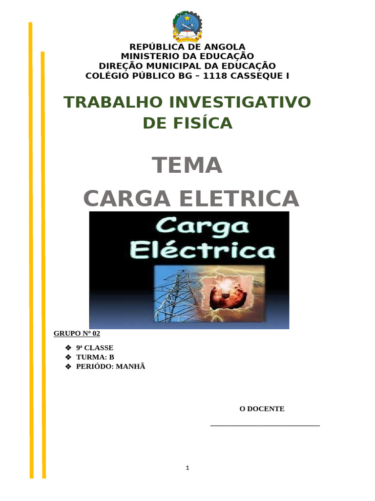Carga Eletrica Pdf